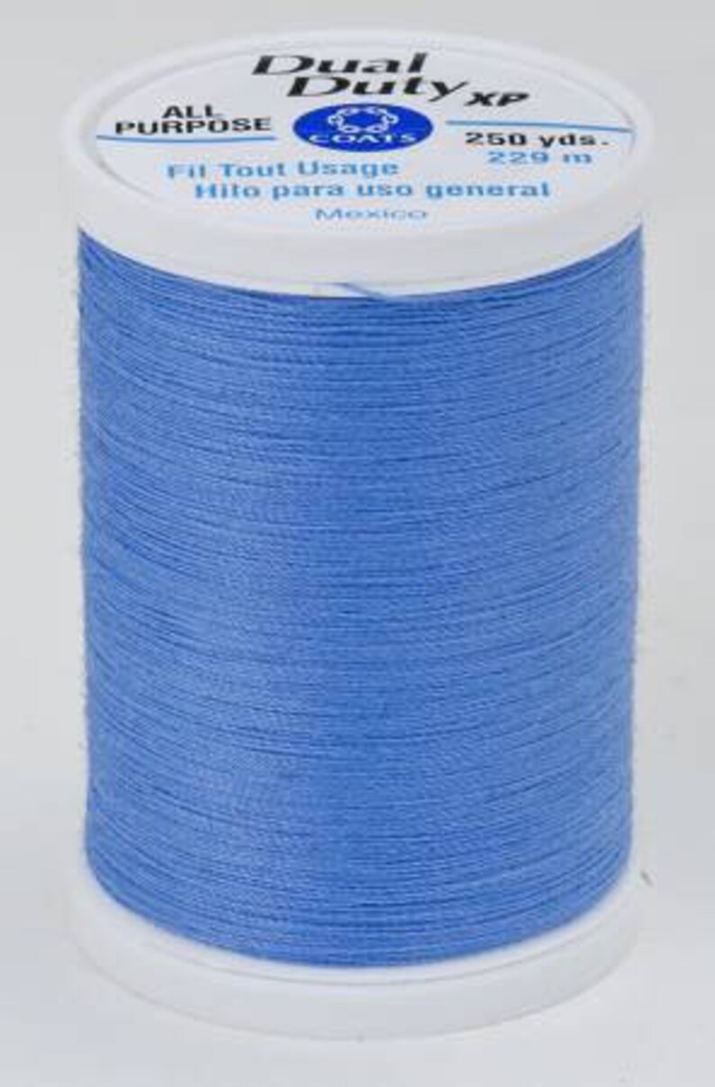 Cornflower Dual Duty XP Polyester Thread 250yds #S9104130 Coats & Clark ...