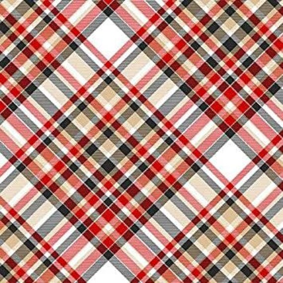 Henry Glass Timber Gnomies Multi Plaid Fabric // Quilting - Etsy