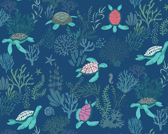 Sea Turtle Quilting Fabric - Etsy