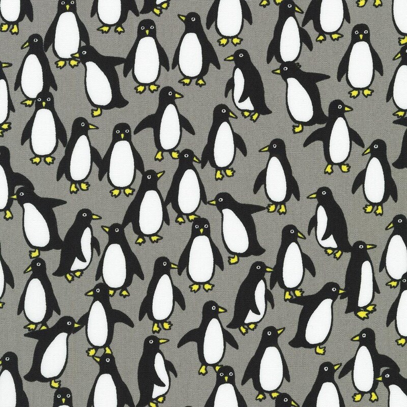 Penguin Fabric - Etsy
