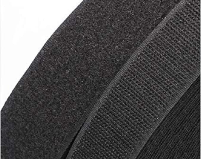 3/4 Black Hook & Loop Sew On - Etsy