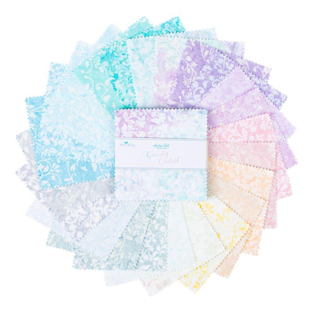 Elementals Batik - Candy Coated - 5" Stacker // Quilting Precuts // 100 ...