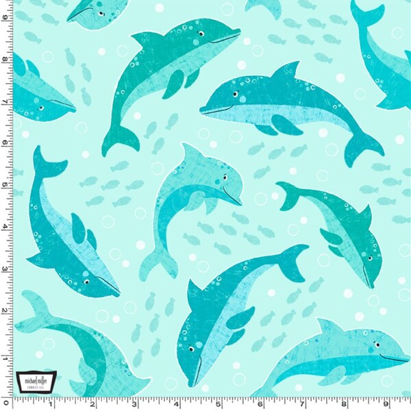 Dolphin Fabric - Etsy