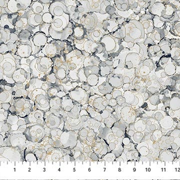 Midas Touch - Light Grey Bubble Texture by Northcott Fabrics ...