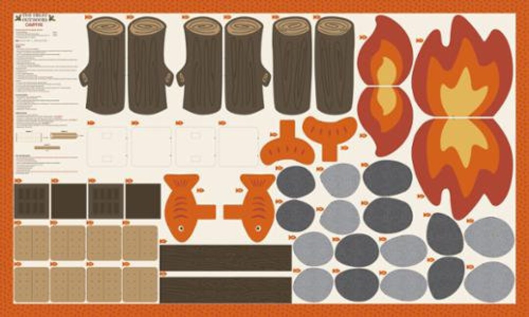 Campfire Cut and Sew Panel by Moda Fabrics // 100% Cotton // Quilting ...