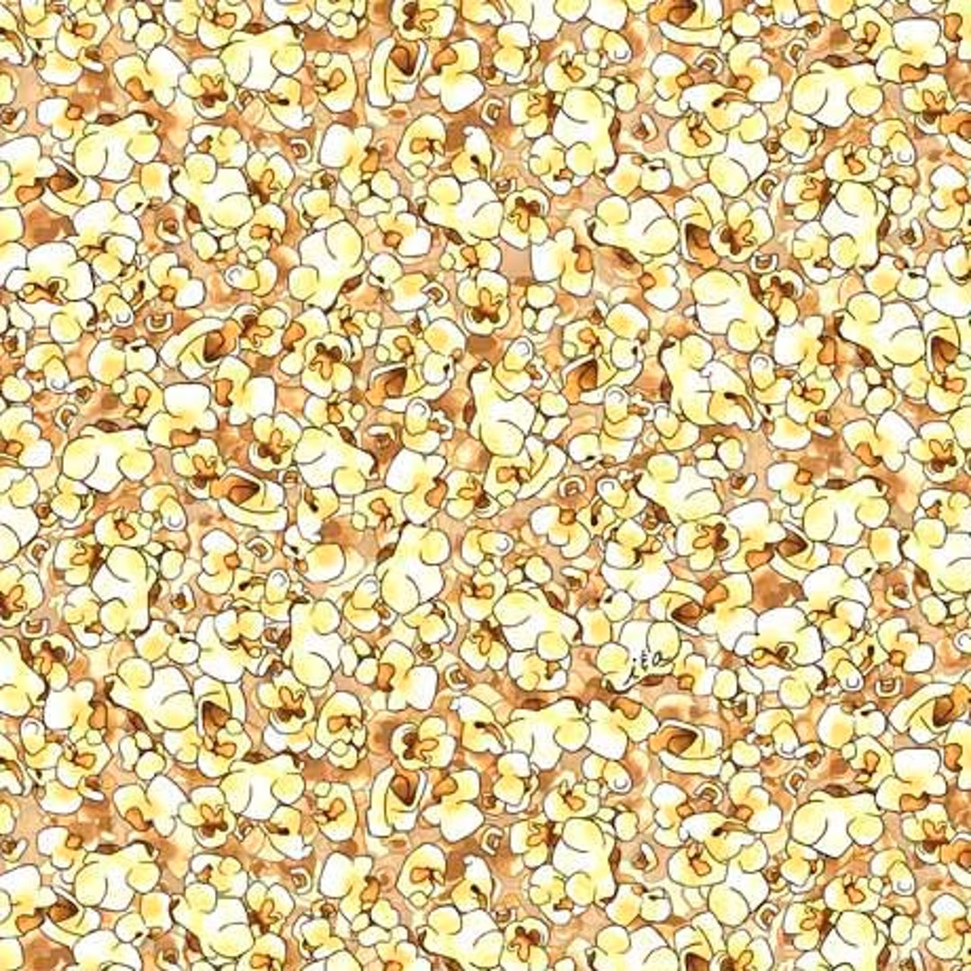 Double Feature Popcorn by QT Fabrics // Quilting Cotton // Cotton Woven ...