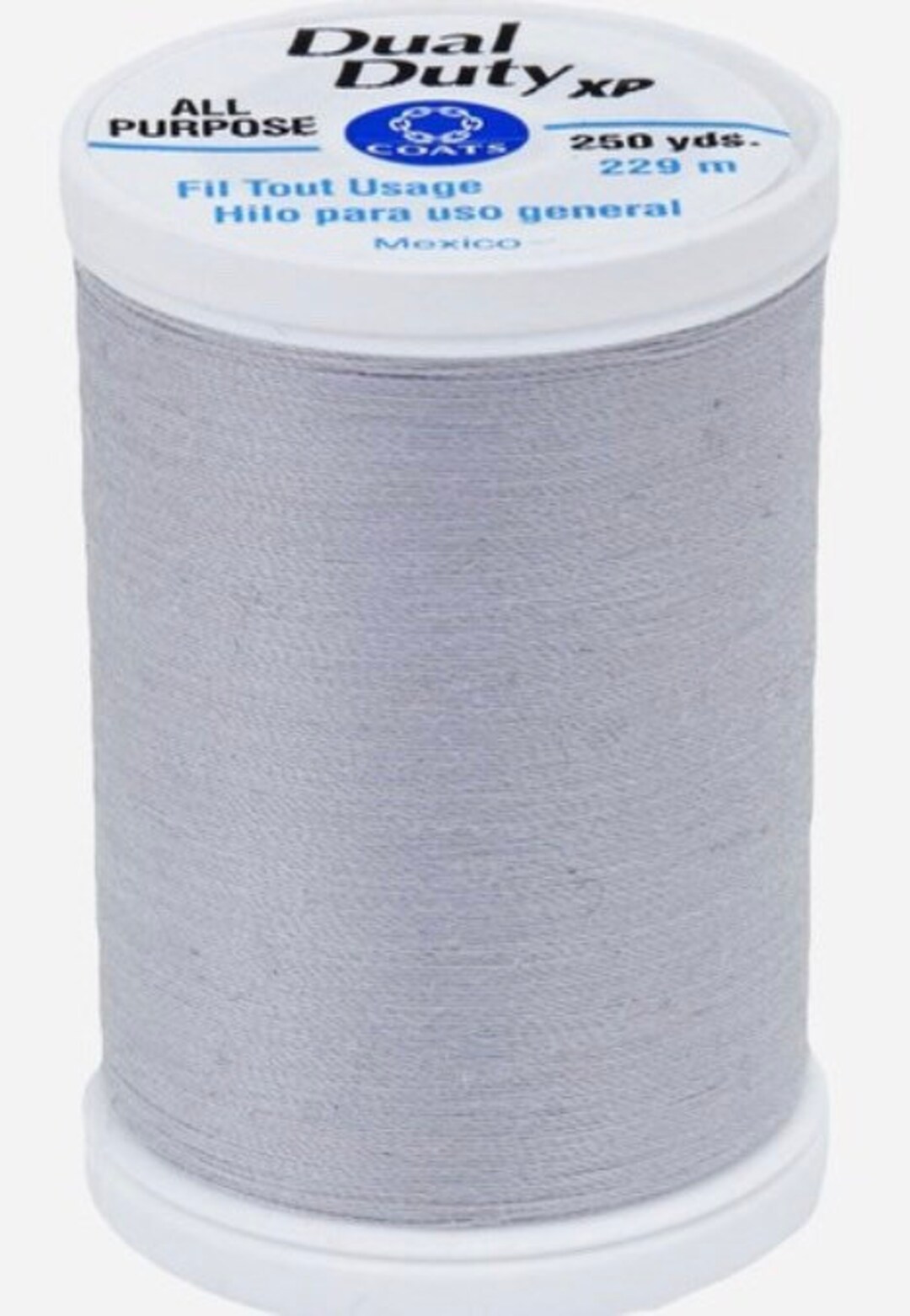 Silver Dual Duty XP Polyester Thread 250yds #S9100230 Coats & Clark All ...