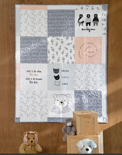 Furry Friends Quilt Kit by Art Gallery Fabrics // 100% Cotton ...