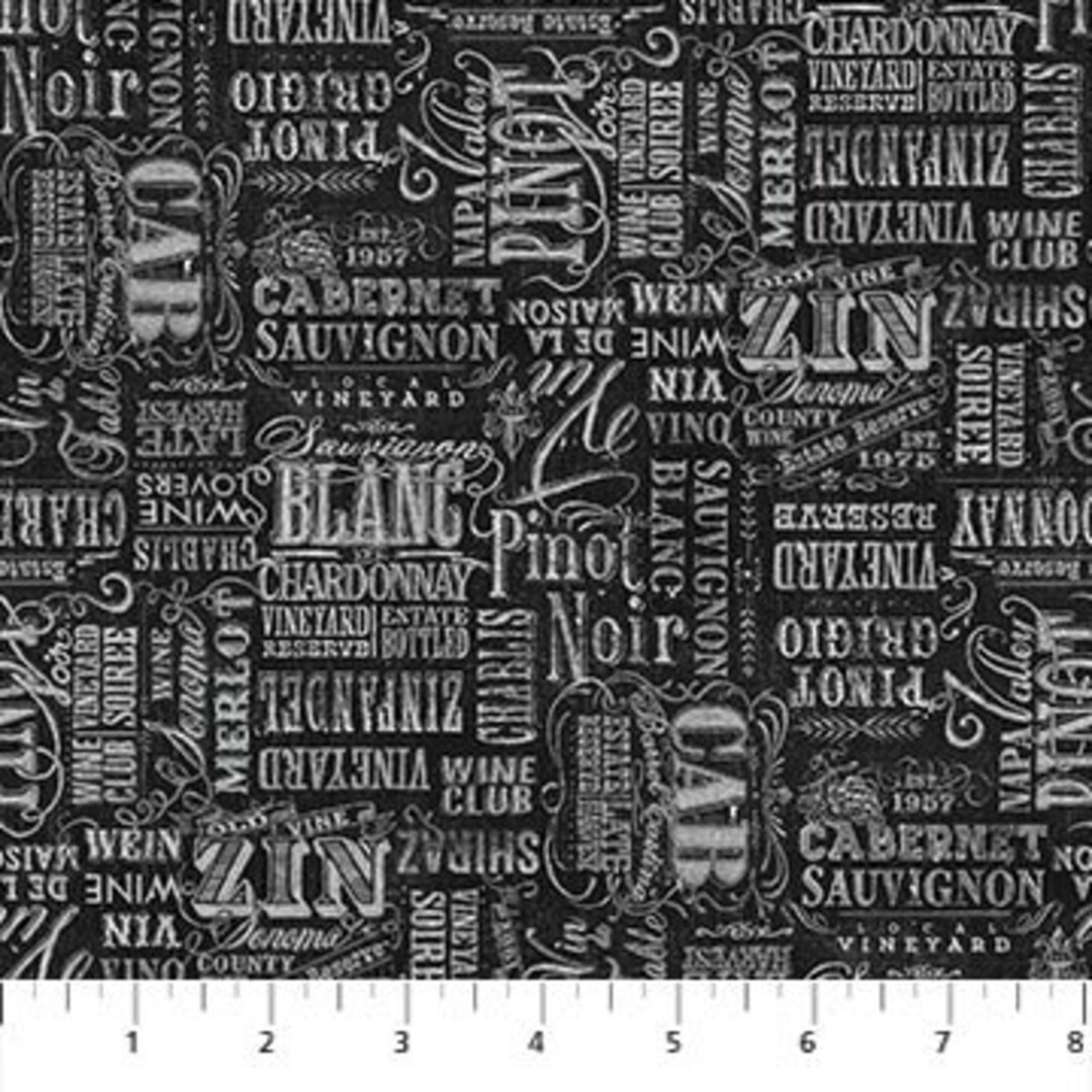 Life Happens Wine Names By Northcott Fabric Quilting Cotton life-happens-wine-names-by-northcott-fabric-quilting-cotton