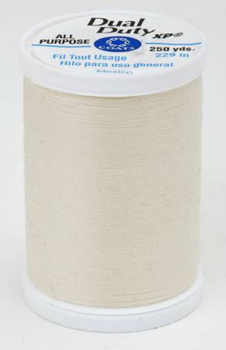 Cream Dual Duty XP Polyester Thread 250yds S91008020 Coats & | Etsy