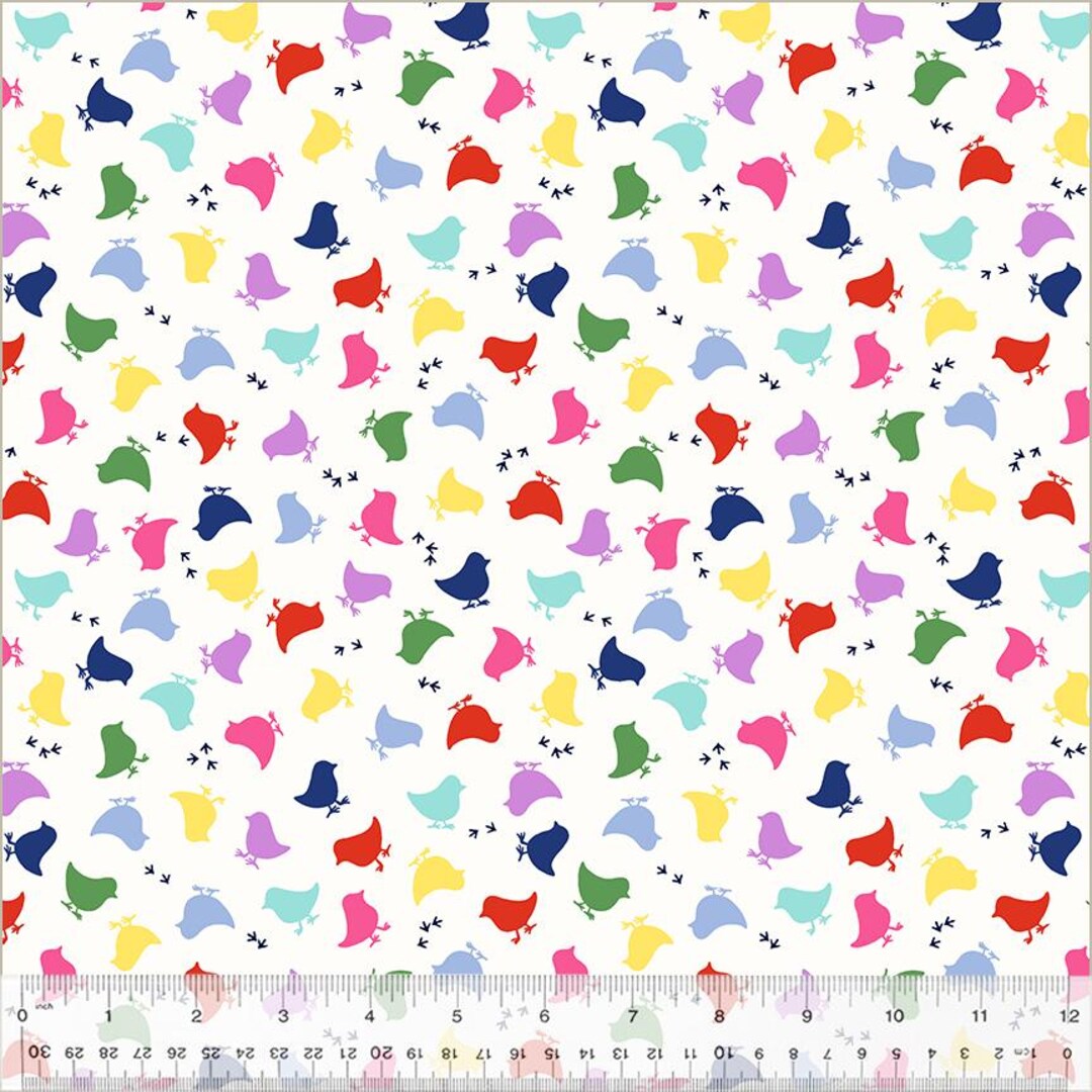 Chicken Littles - Baby Chicks Ivory by Windham Fabrics // Quilting ...