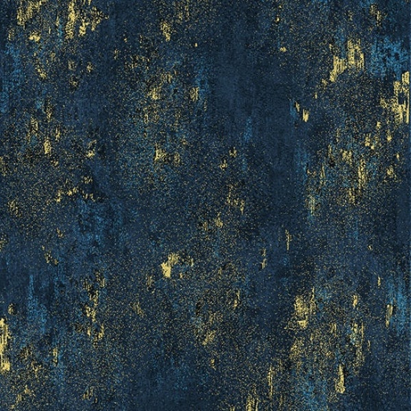 Navy and Gold Fabric - Etsy
