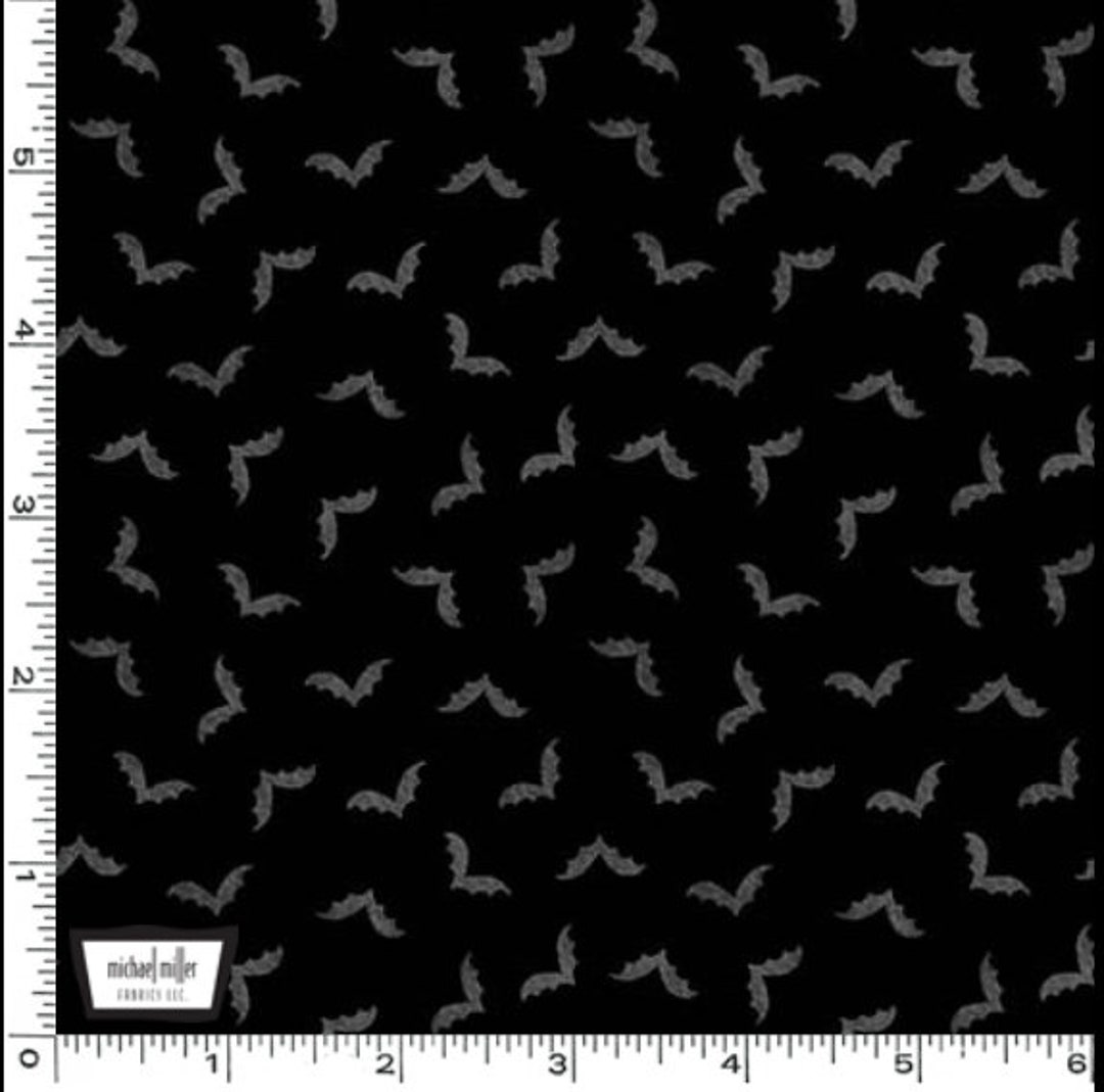 Howl-o-ween Fright Night Black by Michael Miller Fabrics // 100% Cotton ...