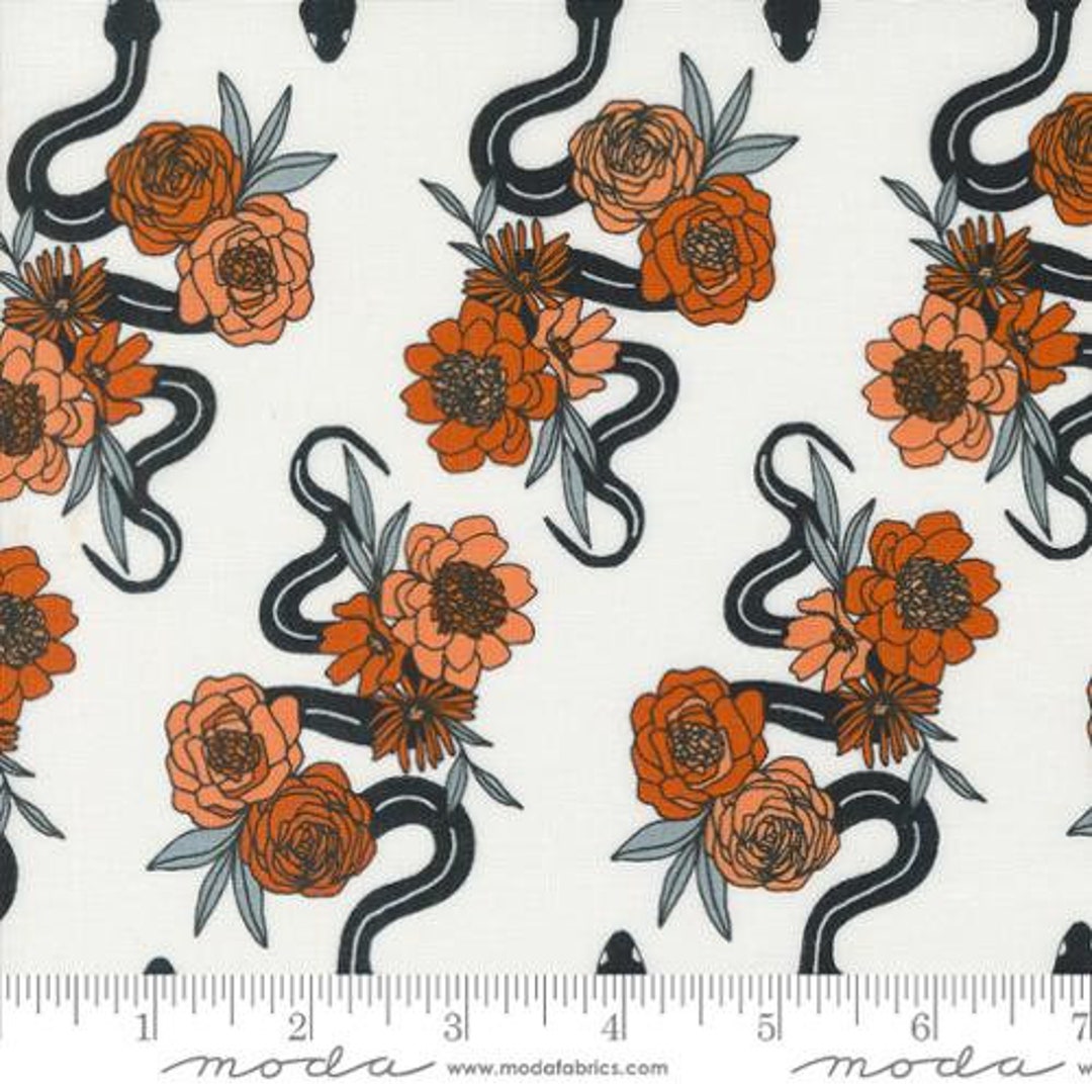 Noir Slithering Snakes by Moda Fabrics // 100% Cotton // Quilting ...