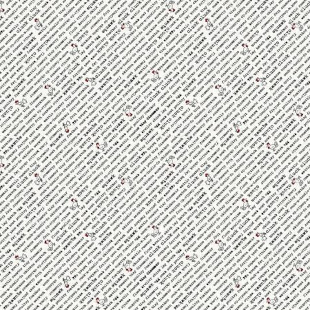 Zooming Chicken Diagonal Words by Studio E Fabrics // Quilting Cotton ...