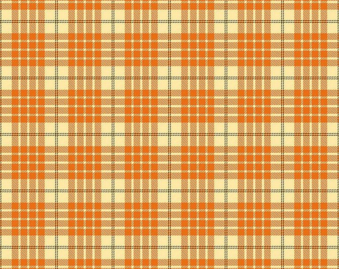 Autumn Plaid Fabric Orange Fall Grunge Plaid by Hipkiddesigns Autumn ...