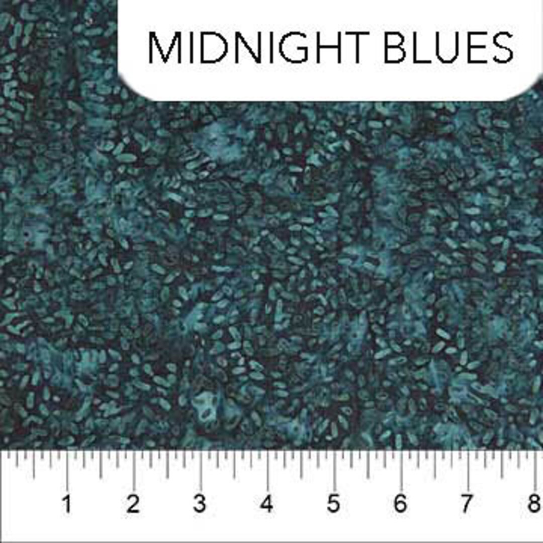 Banyan Batiks Midnight Blues Ketan Batik Mixer // Quilting Fabric ...