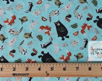 Woodland fabric | Etsy