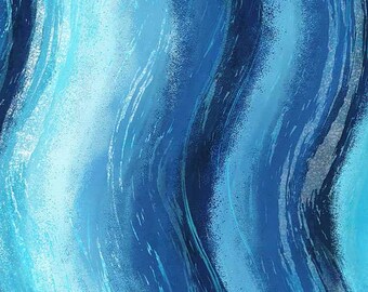 Timeless Treasures Beach Glass c1237-blue Beach Dreams - Etsy