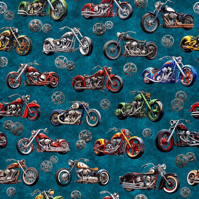 Motorcycle Fabric - Etsy