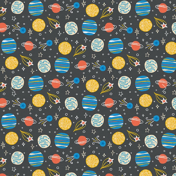 Planets Fabric - Etsy