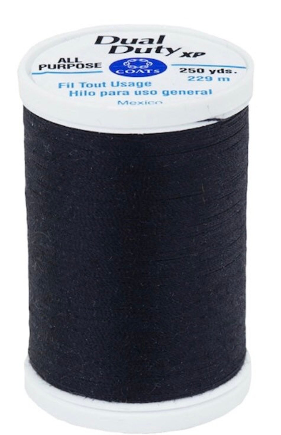 Black Dual Duty XP Polyester Thread 250yds #S9100900 Coats & Clark All ...