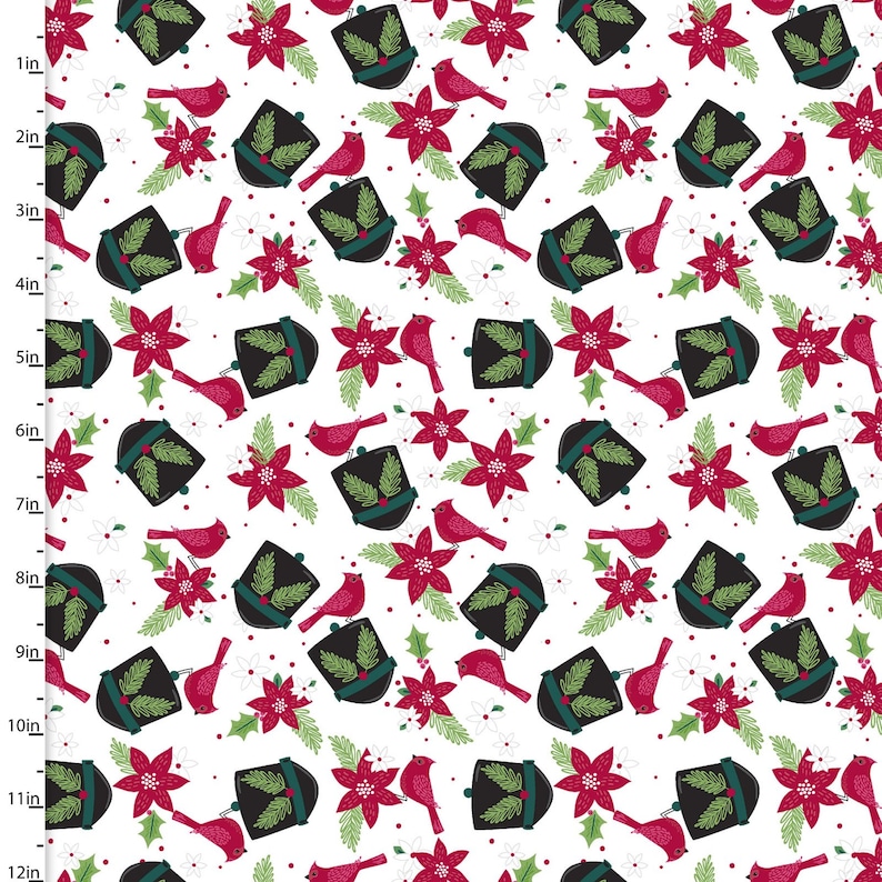 3wishes Holiday Wonder Nutcracker Hats Fabric // Quilting Cotton ...