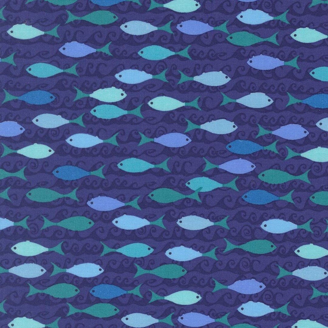 Reef School of Fish by Moda Fabric // Quilting Cotton // Cotton Woven ...