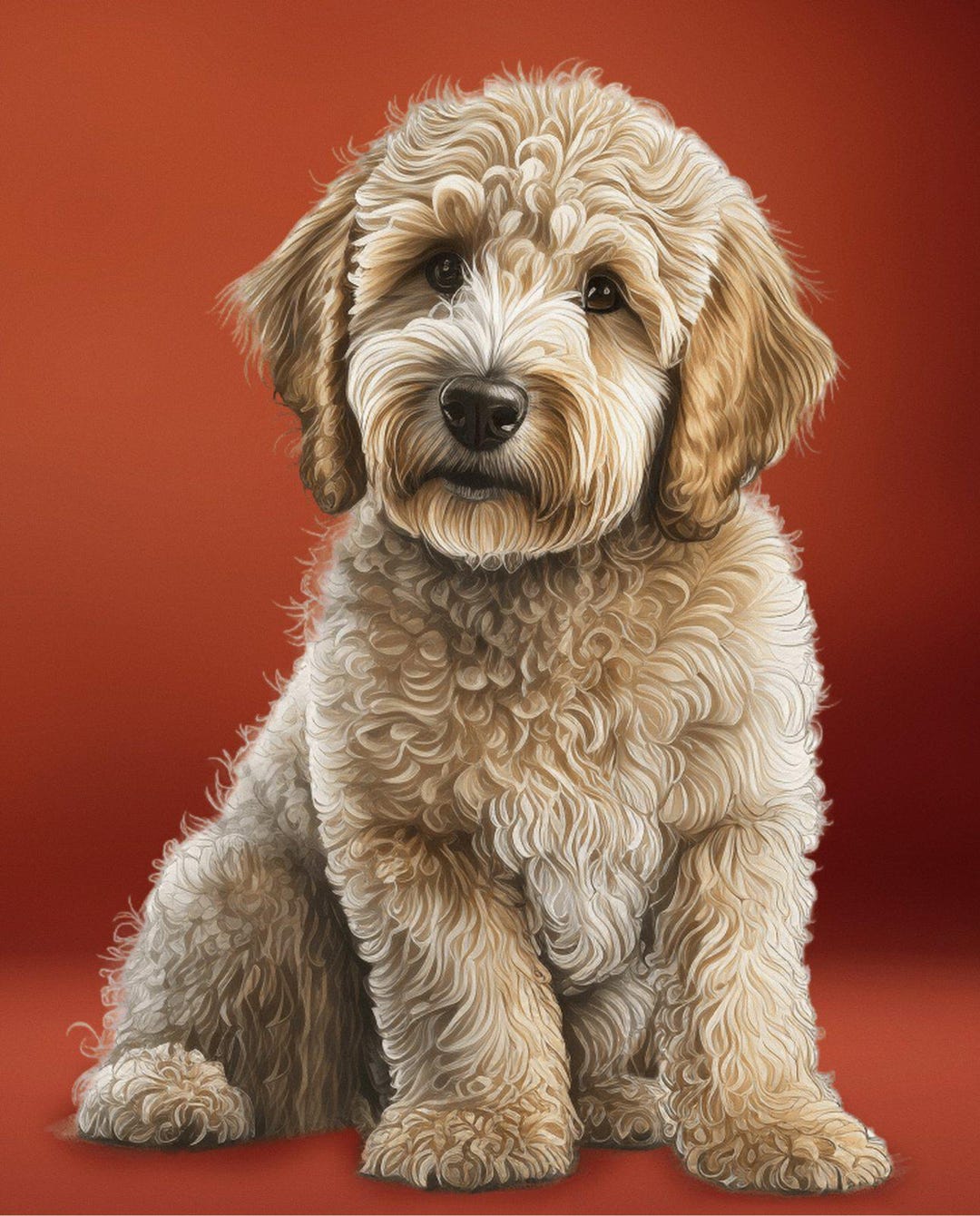 Labradoodle Panel by David's Textiles // Quilting Cotton Panel ...