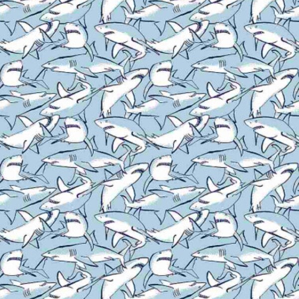 Shark Fabric - Etsy