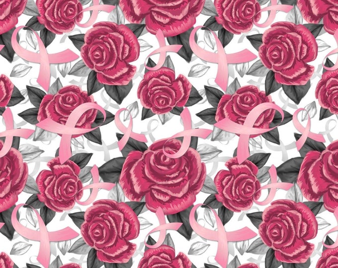 David's Textiles Ribbons and Roses // 100% Cotton // Quilting Cotton ...