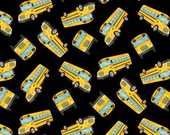 School Bus Fabric School Bus Fabric by Littlearrowdesign - Etsy