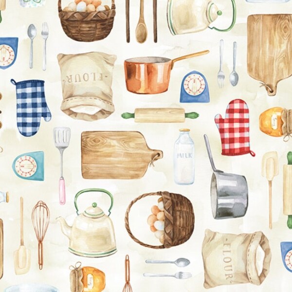 Kitchen Theme Fabric - Etsy
