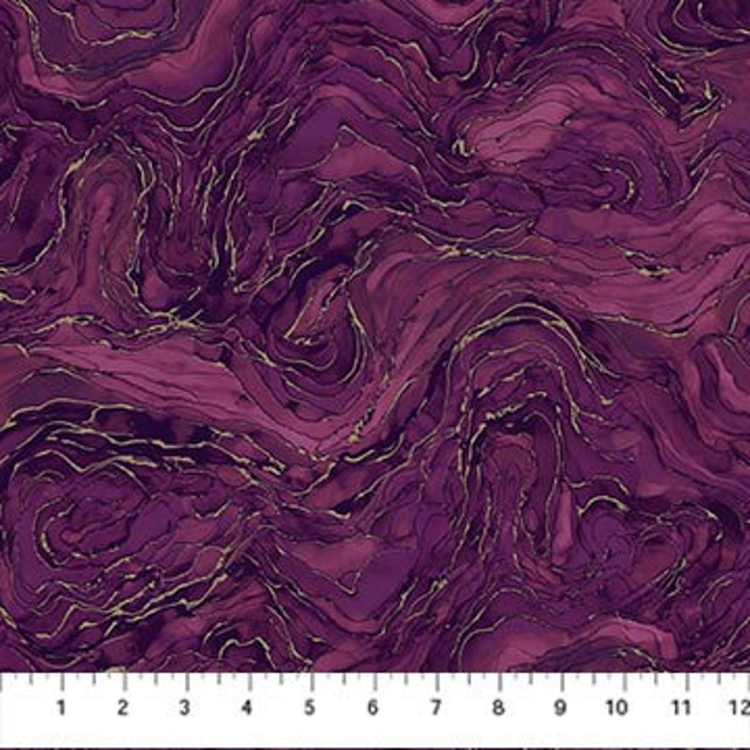 Midas Touch - Plum Wave Texture by Northcott Fabrics // Quilting Cotton ...