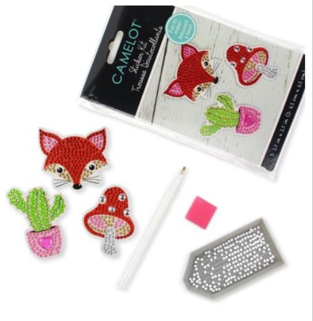 Foxing Around Diamond Painting Sticker Kit // Kids Craft Kit // DIY ...