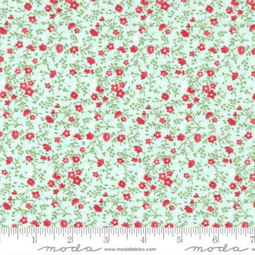 Lighthearted Meadow Light Aqua by Moda Fabrics // 100% Cotton ...