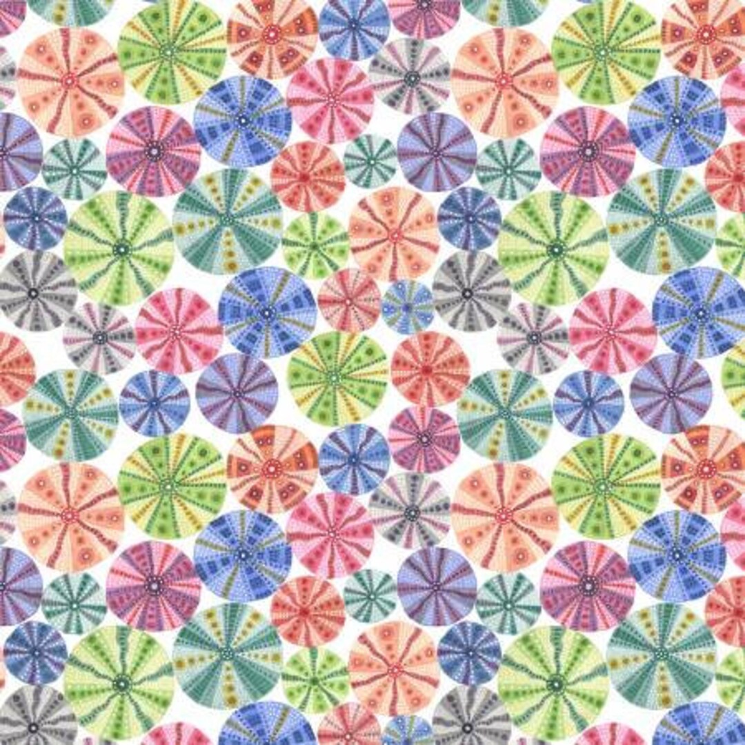 Deep Blue Sea Urchins Multi by P&B Textiles // 100% Cotton // Quilting ...