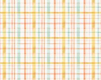 Spring Plaid Fabric Easter Plaid Pastel Gingham Check by ...