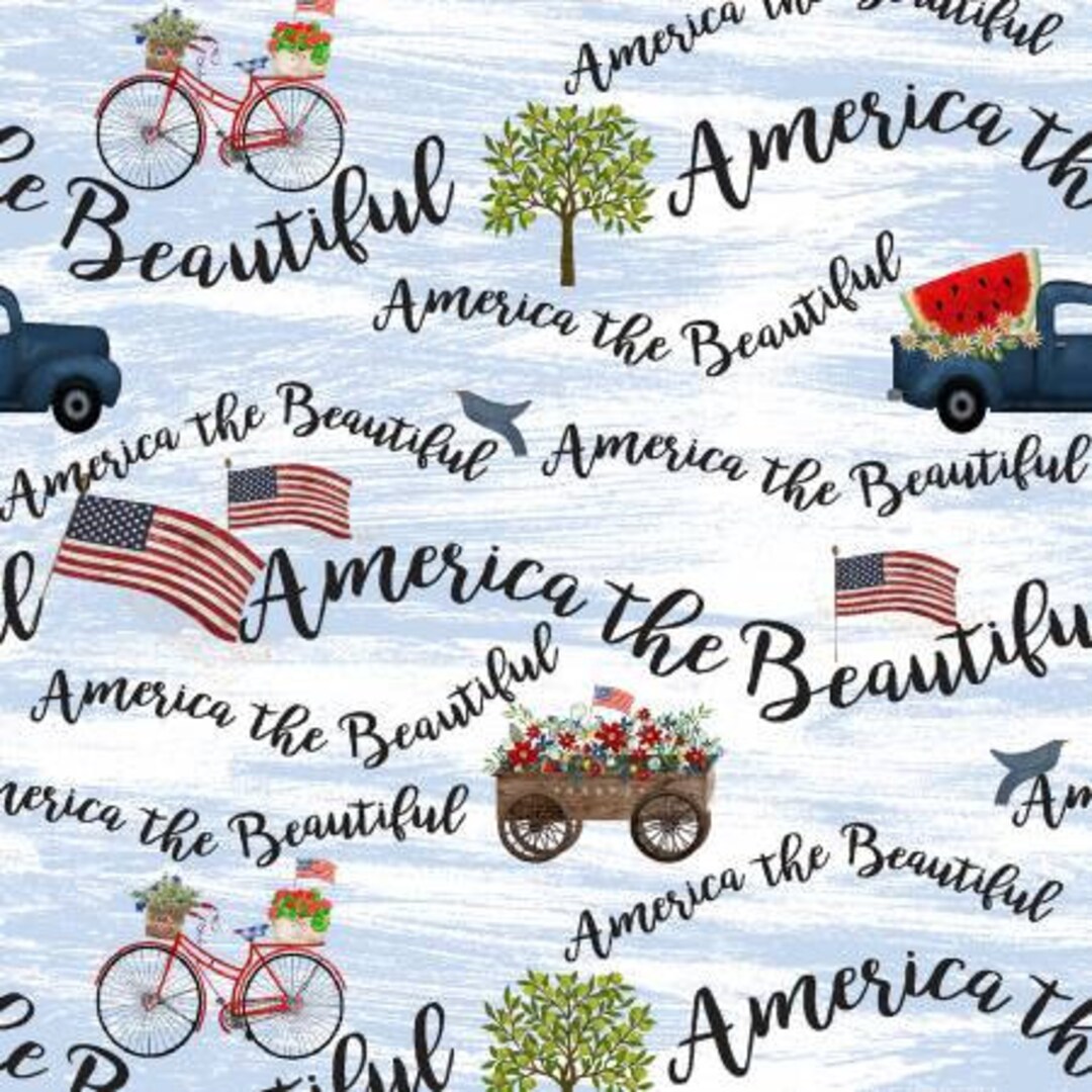 Sweet Land of Liberty Beautiful Lyrics by 3 Wishes Fabric // Quilting ...