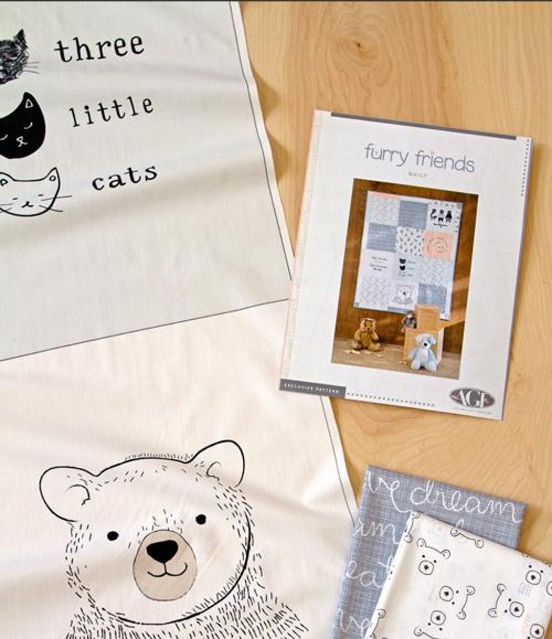 Furry Friends Quilt Kit by Art Gallery Fabrics // 100% Cotton ...