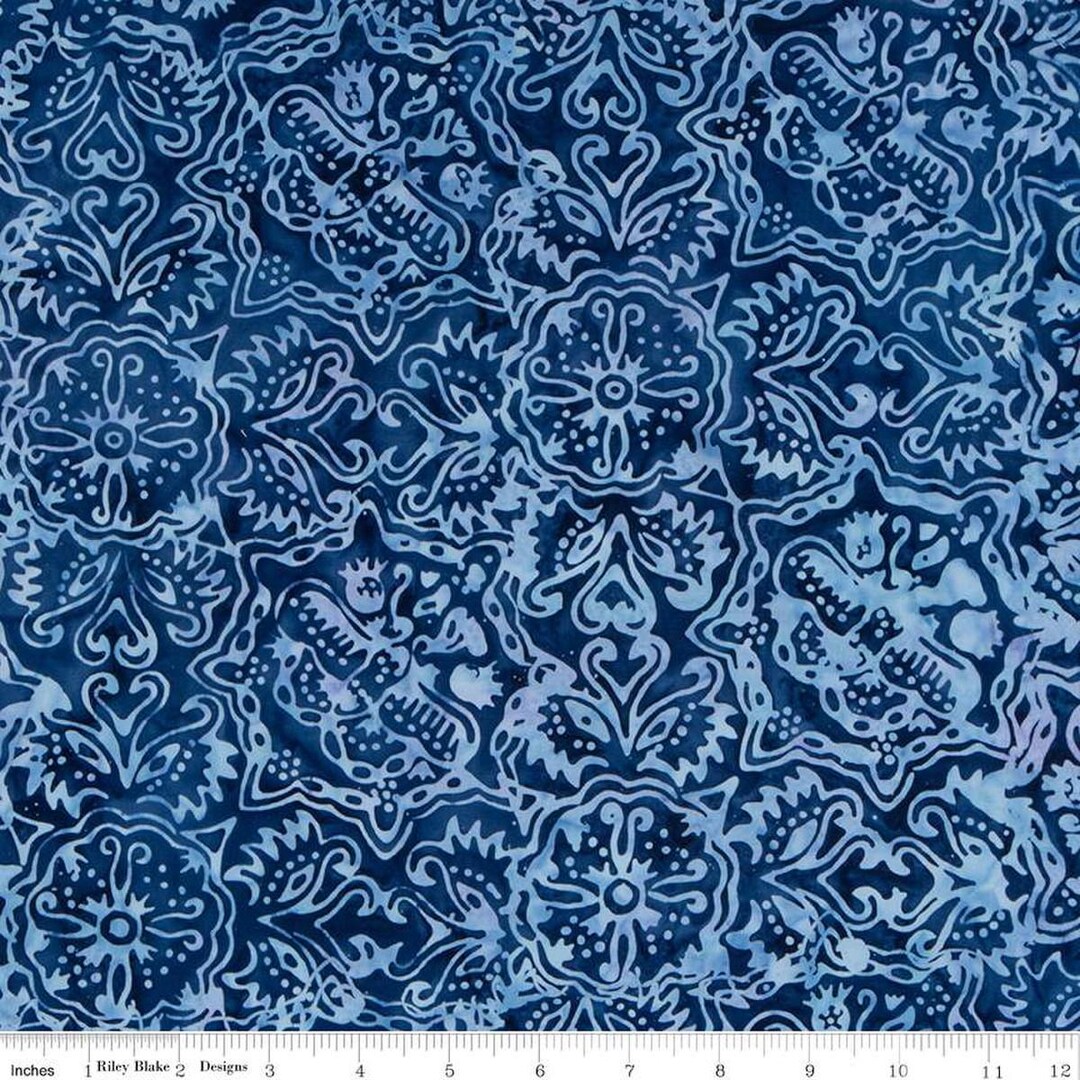 TJAPS Capri Blue - Expressions Batiks by Riley Blake Fabrics ...