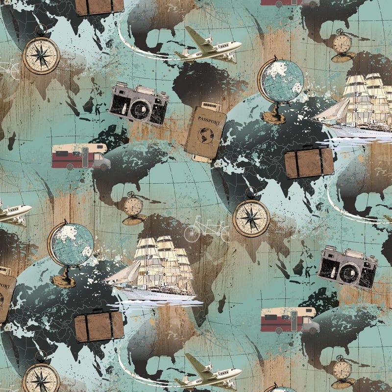 Travel Fabric - Etsy