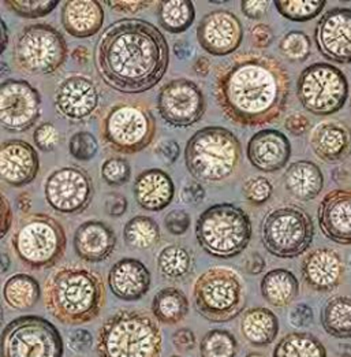 Like Clockwork - Clocks by QT Fabrics // Quilting Cotton // Cotton ...