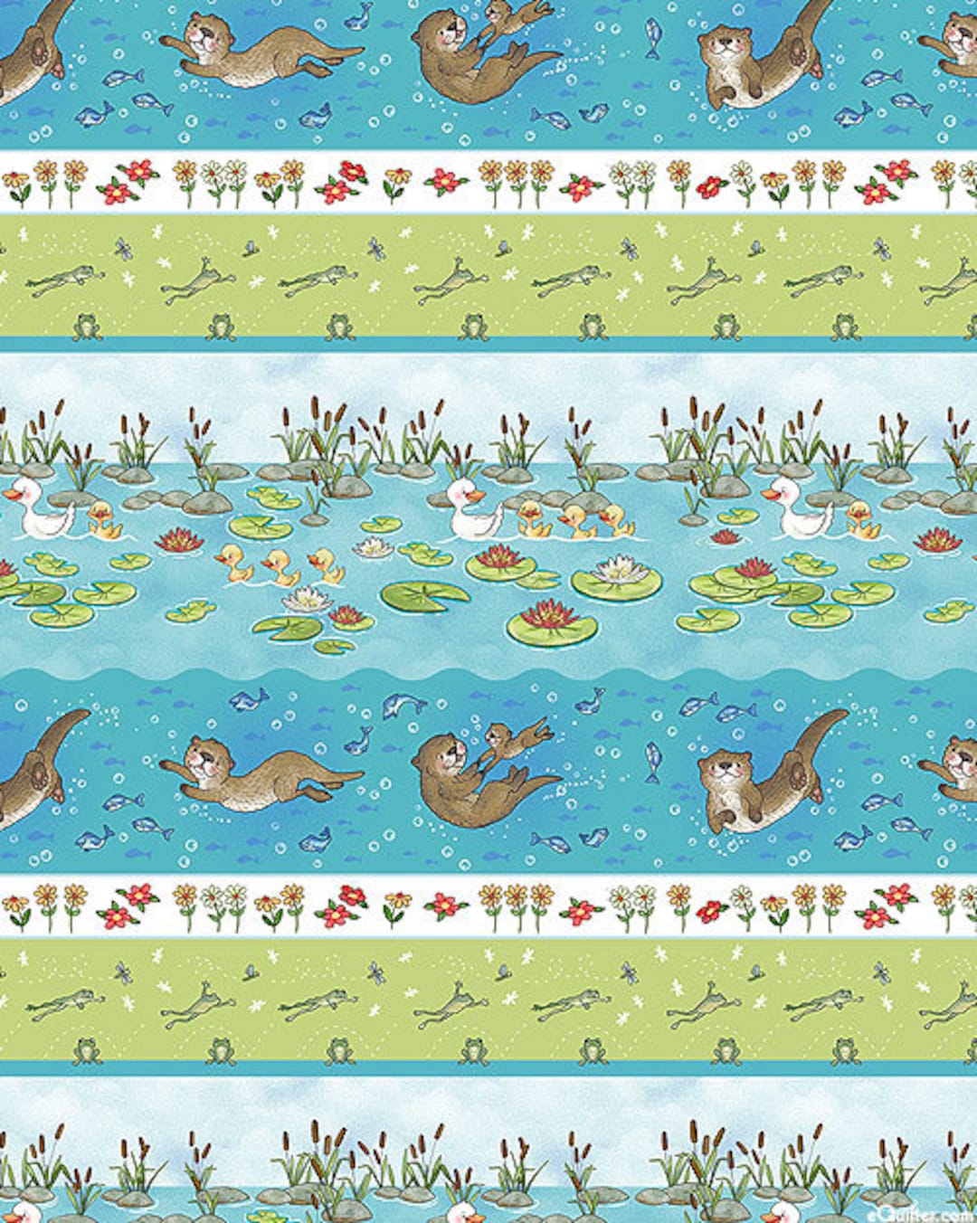 River Romp Stripe by Henry Glass & Co Fabric // Quilting Cotton ...