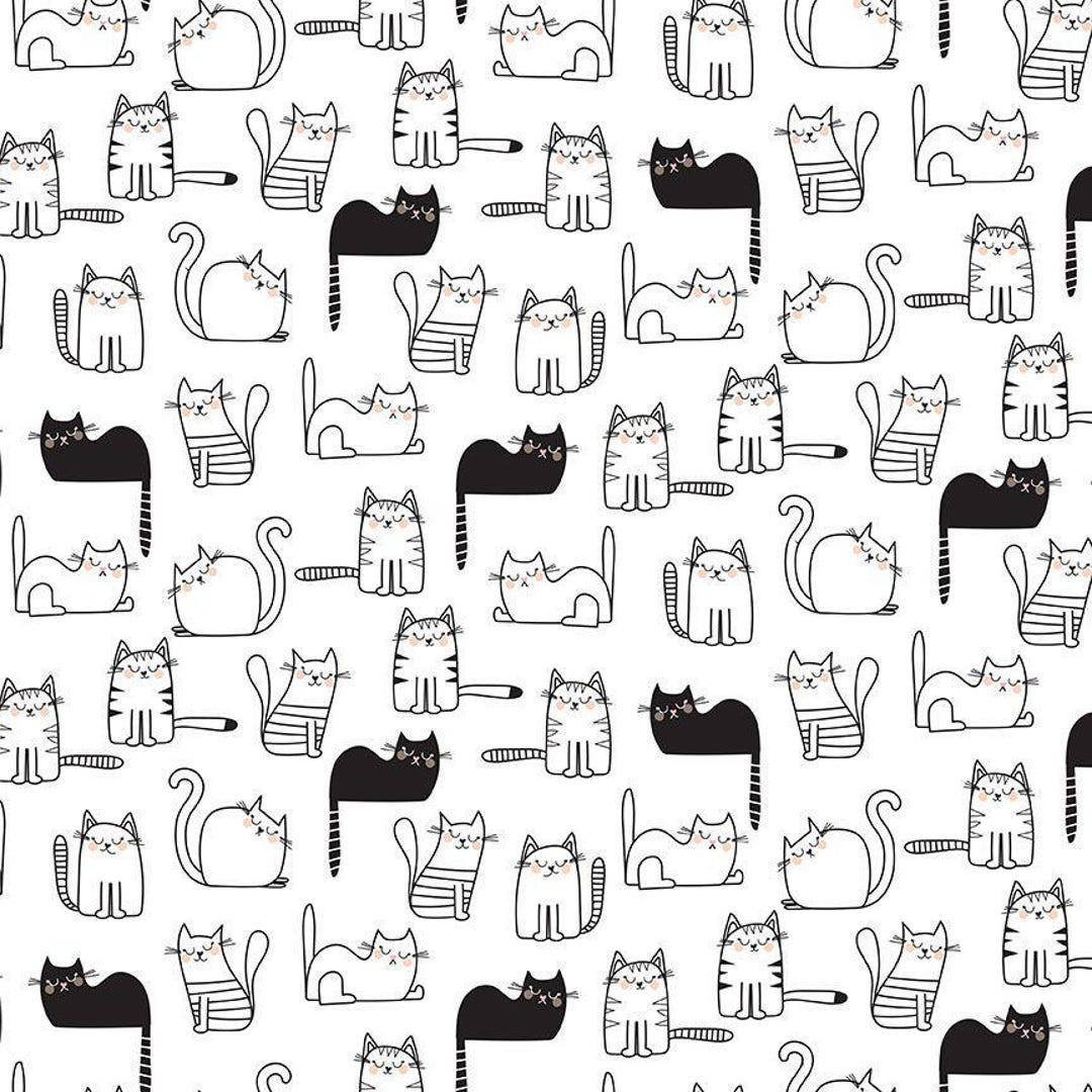 Feline Good Cats Nap Time by Timeless Treasures Fabric // Quilting ...