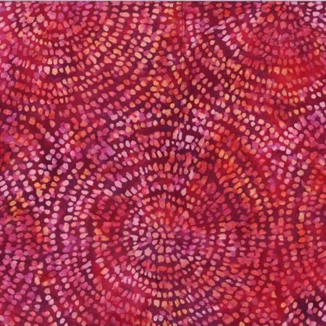 Hoffman Batiks Strawberry Daiquiri Bali Batik // Quilting Fabric // 100 ...