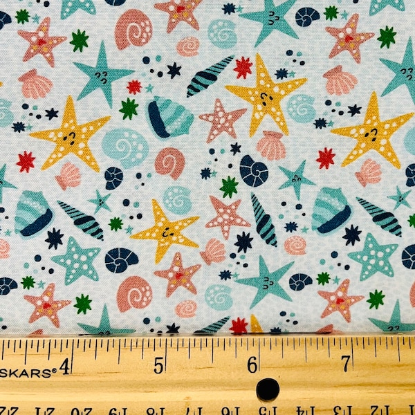 Starfish Fabric - Etsy
