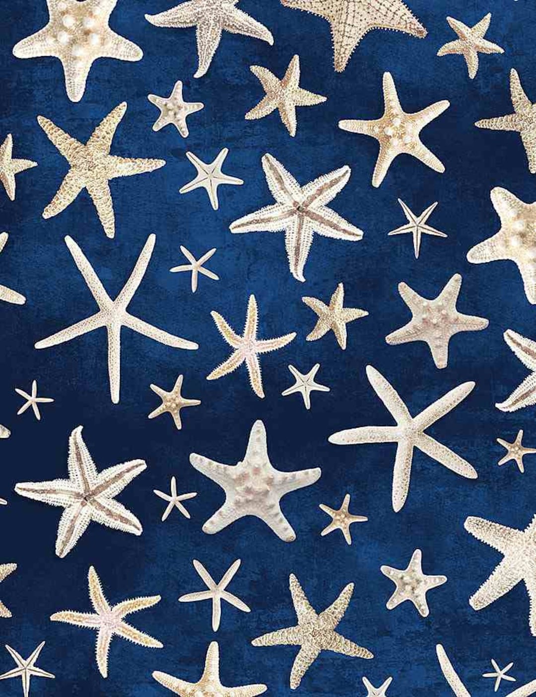 Timeless Treasures Beach Dreams Starfish Fabric // Quilting Cotton ...