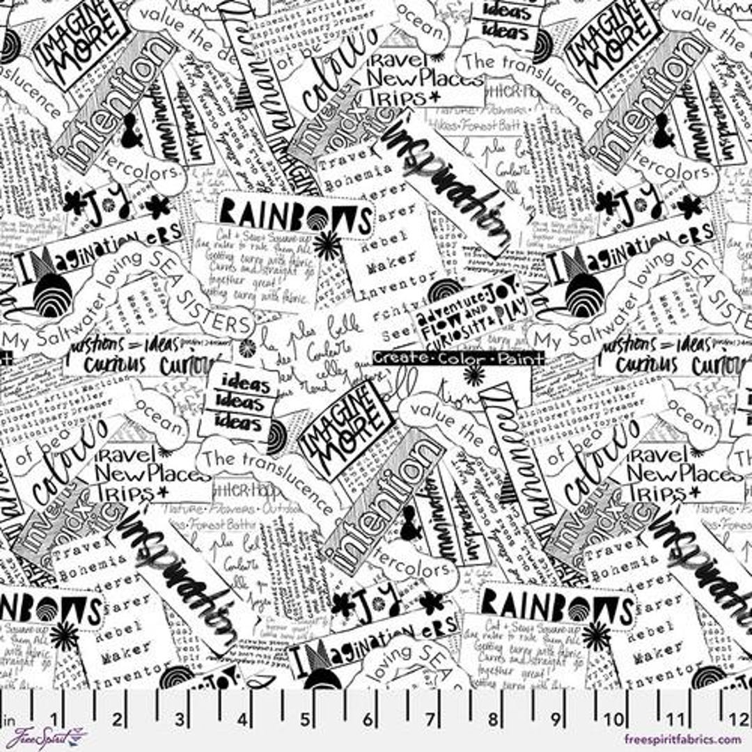 Writing on the Wall Word Collage by Freespirit Fabrics // Quilting ...
