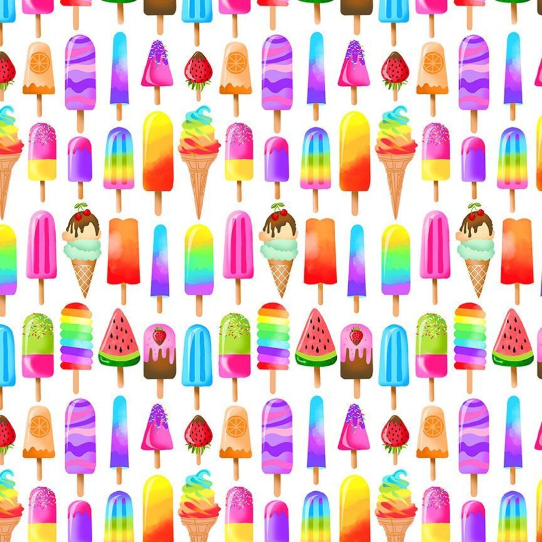 Pool Party Multi Popsicles by Timeless Treasures Fabric // Quilting ...